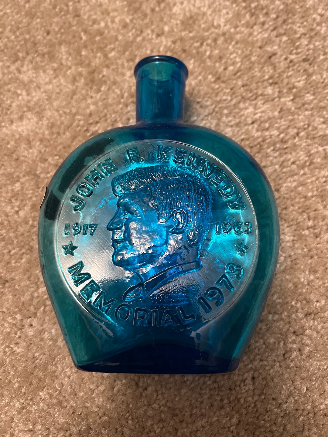 Vintage John F. Kennedy JFK Commemorative Bottle Decanter - Etsy