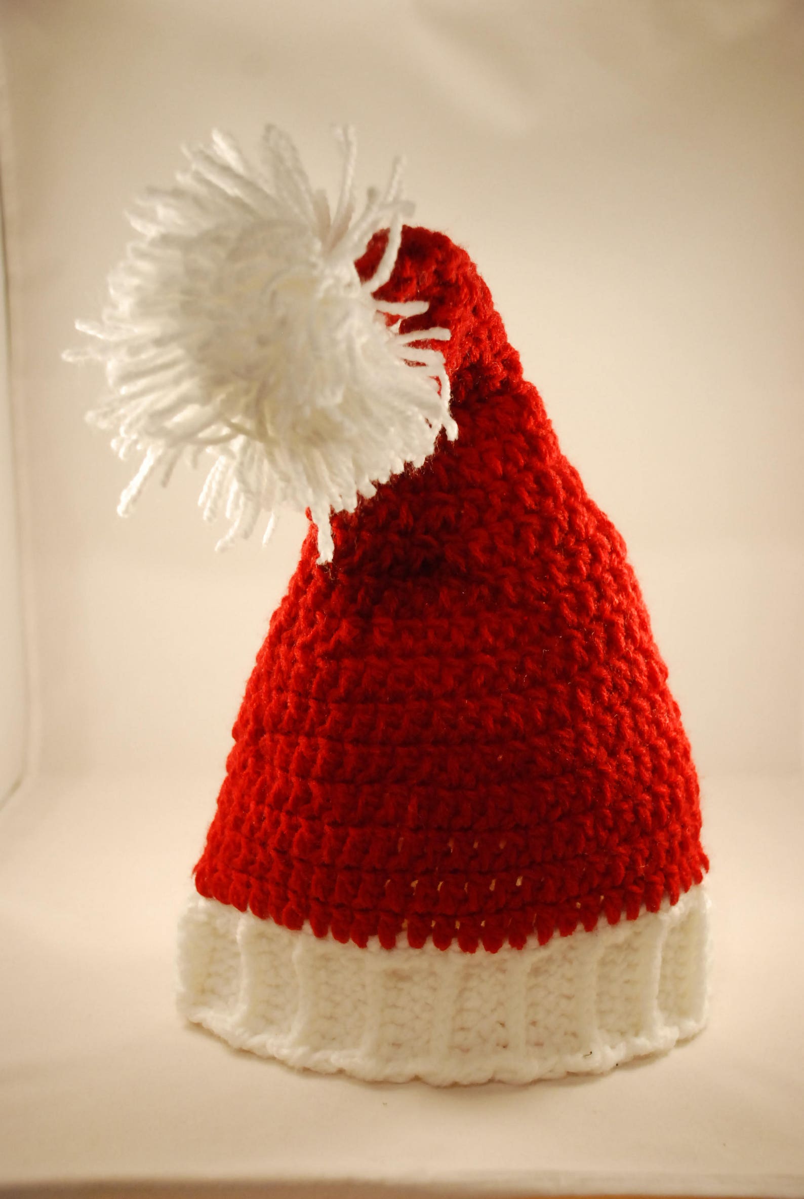 Child Santa Hat- Crocheted Baby Hat - Crocheted Baby Santa Hat ...