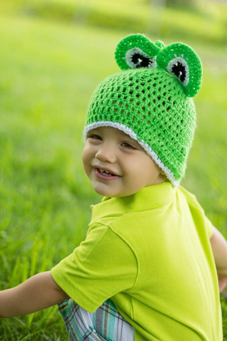Fantastic Frog Hat | Crocheted Frog Hat | Baby Shower Gift | Animal Hat ...