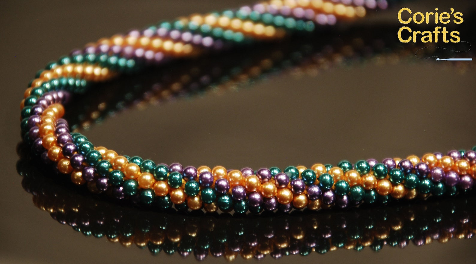 Mardi Gras Beaded Necklace, Handmade Beaded Fat Tuesday Jewelry Set ...