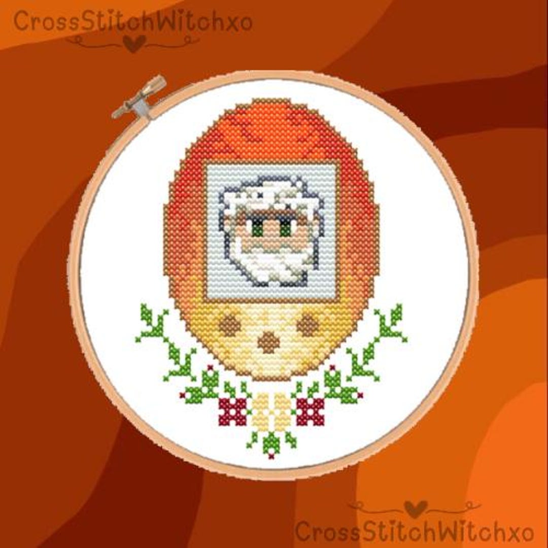 Linus - Videogame Cross Stitch Pattern, Stardew Valley, Cute, Flower ...