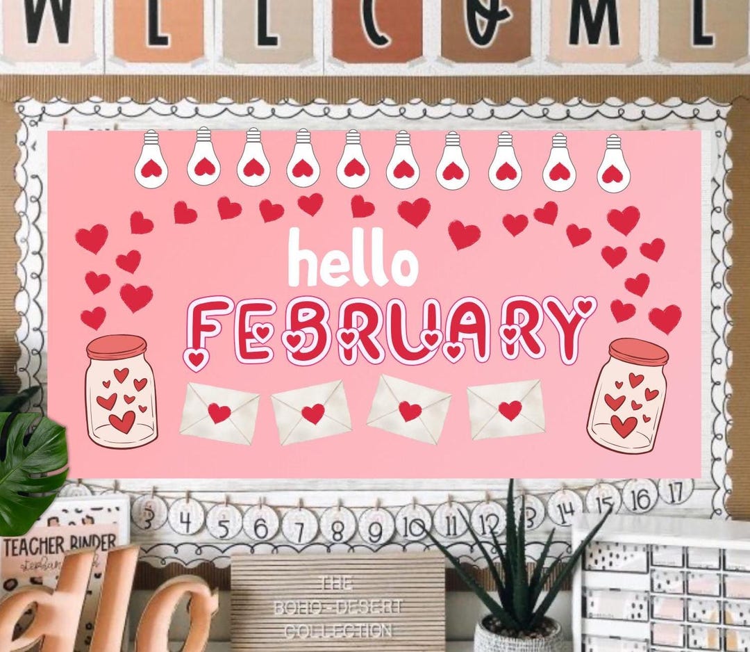 Valentines Day Bulletin Board - Etsy
