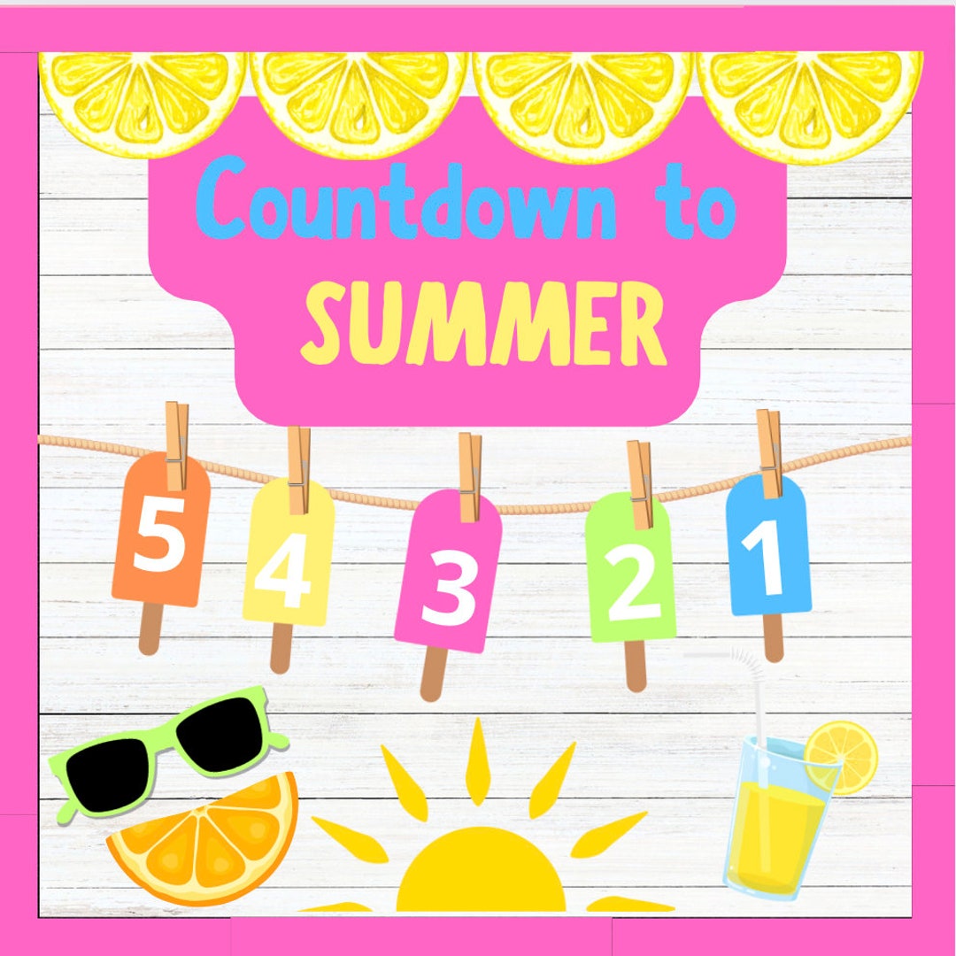 Countdown to Summer Bulletin Board - Etsy