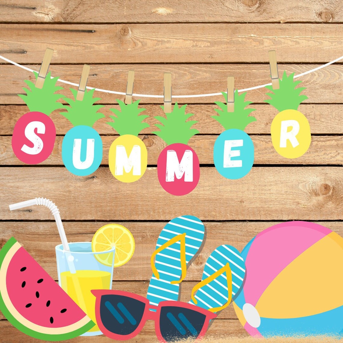 Summer Bulletin Board - Etsy