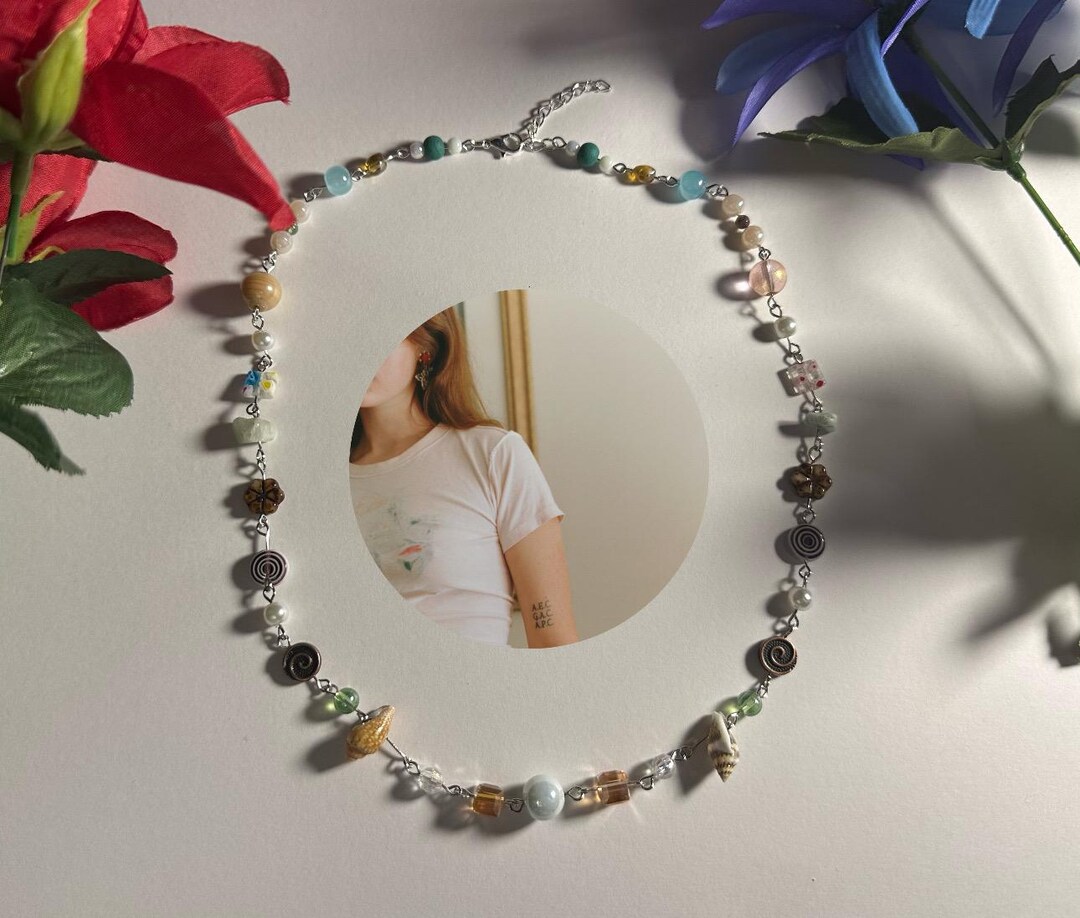 Clairo Immunity Themed Beaded Necklace - Etsy