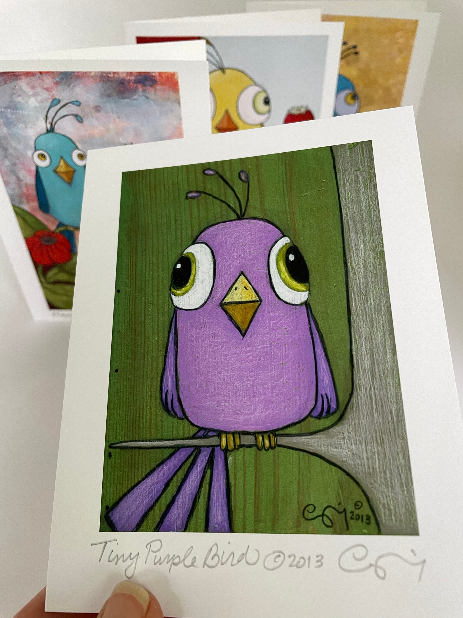 Colorful Birds Note Card Set, Bird Greeting Cards, Colorful Note Cards ...