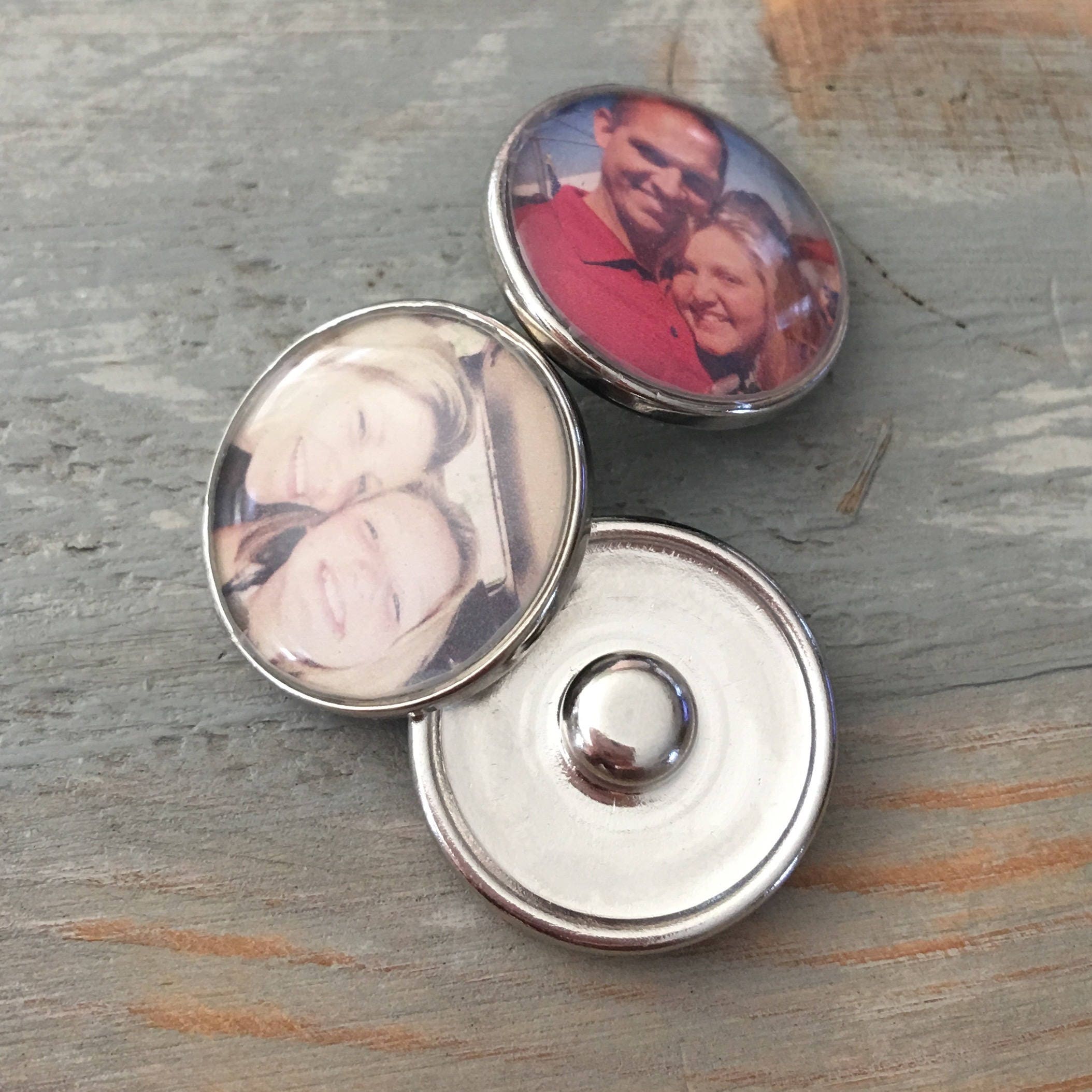Personalized Photo Snap Charm Ginger Snap It Noosa Interchangeable Men ...