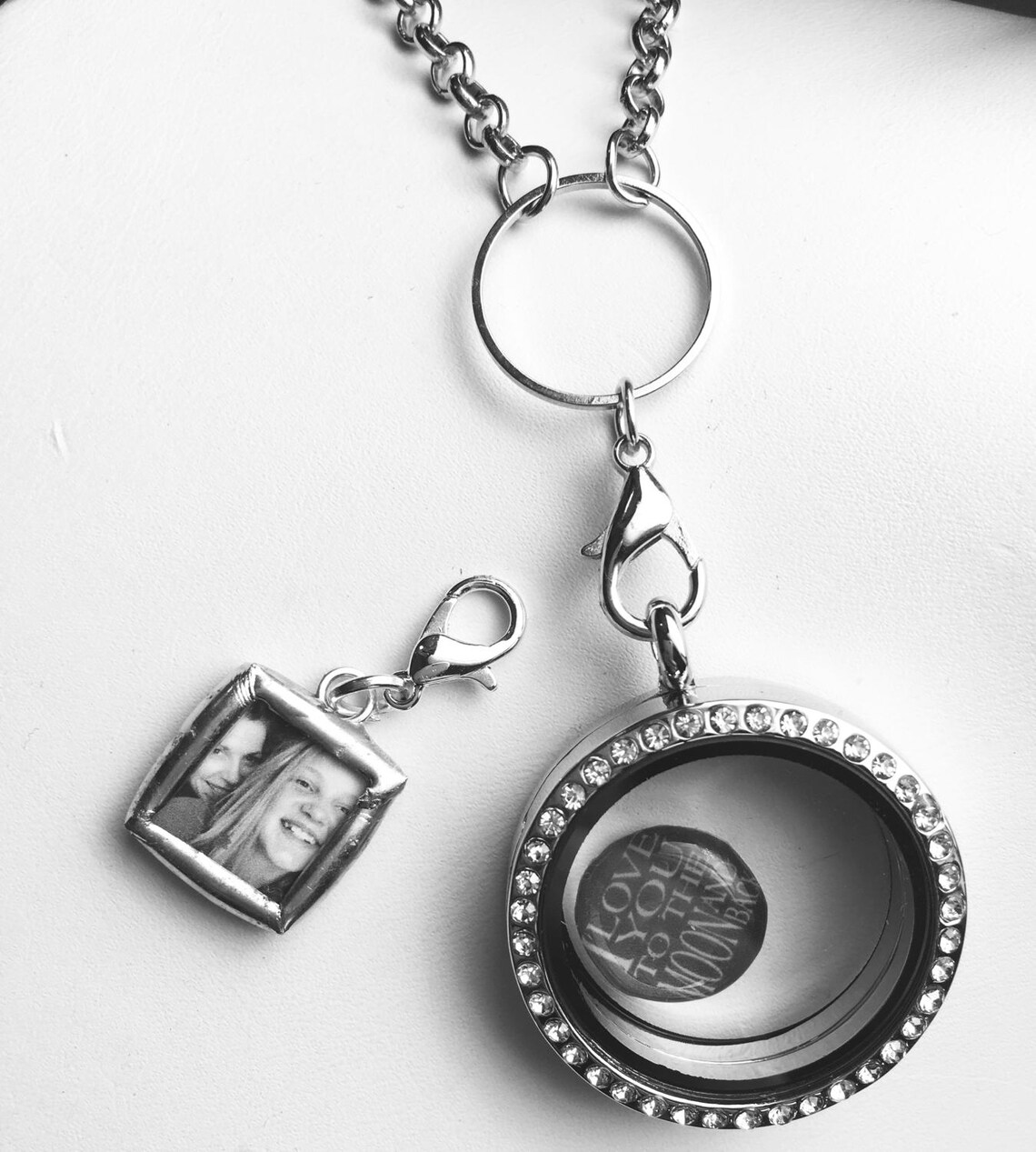 Personalized Clip on Dangle Photo Charm for Your Living Locket, Charm ...