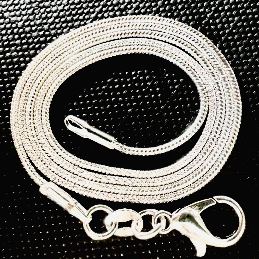 16 - 30 Inch Silver 1mm Snake Chain Necklace Perfect for My Pendants ...