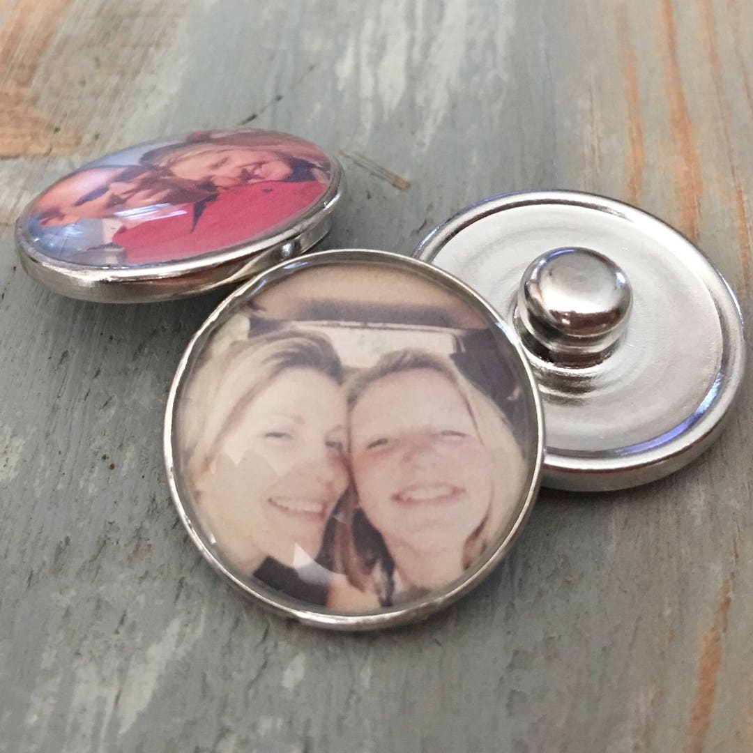 Personalized Photo Snap Charm Ginger Snap It Noosa Interchangeable Men ...