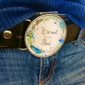 Photo Personalized Resin Circle Belt Buckle With Your Picture Custom ...