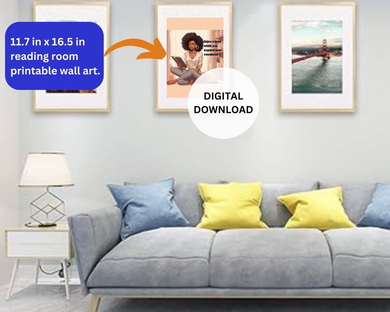 11.7 in X 16.5 in Wall Art for Kids and Teens Education Rooms Library ...