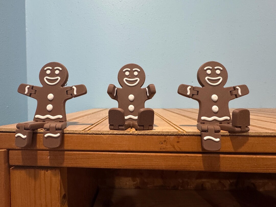 Articulated Gingerbread Man | Poseable Christmas Decoration | Small ...