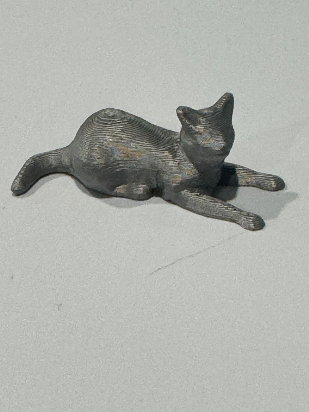 3D Cat Chilling Figure - Etsy