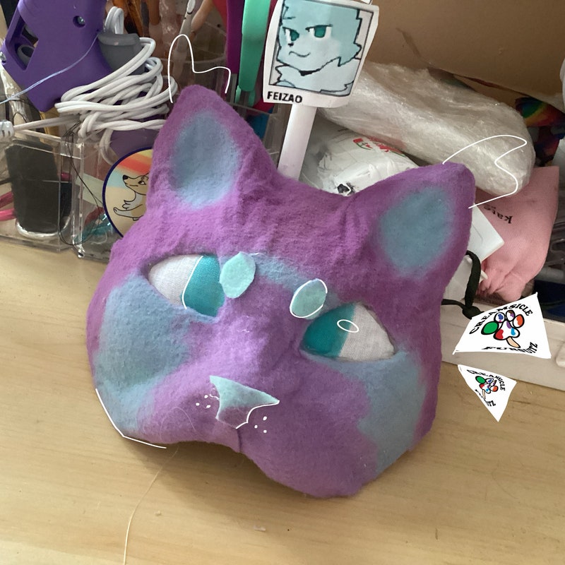 Therian Cat Mask Base - Etsy