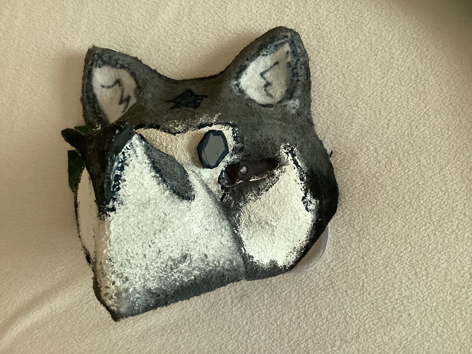 Therian/furry Cat Mask Gray Wolf - Etsy