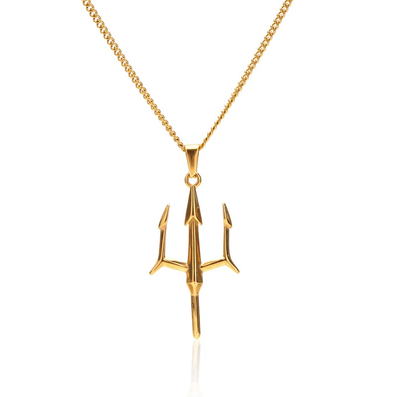 Trident Necklace - Etsy
