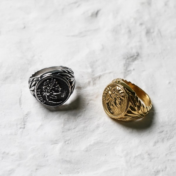 Mens Coin Ring - Etsy
