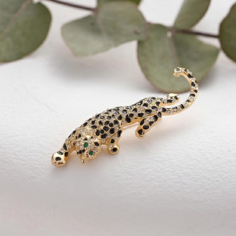 Crystal Big Stone Brooch - Etsy UK