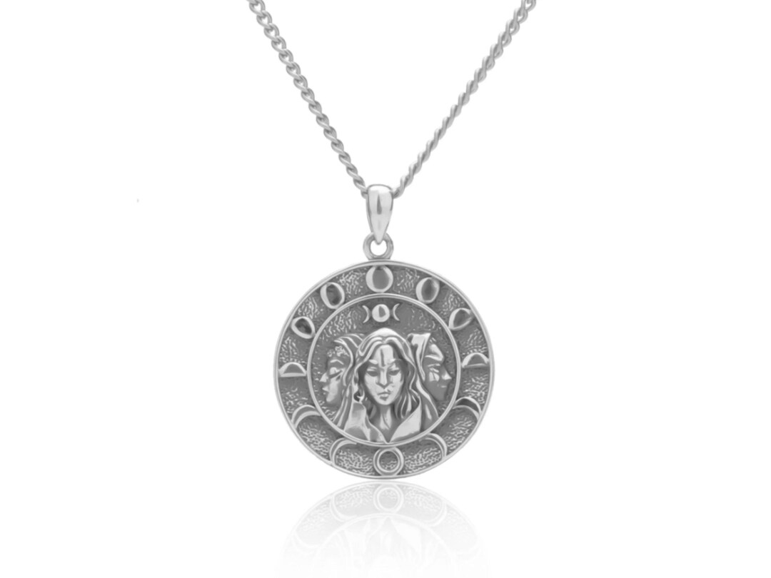 Hecate Goddess Necklace, Greek Triple Goddess of Witchcraft and Magic ...