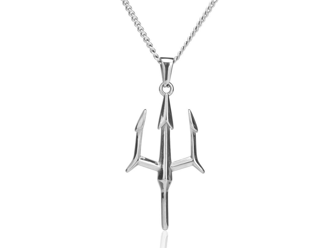 Neptune Trident Necklace/ the Power of Poseidon the Greek God of Sea ...