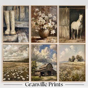 Spring Collection / Bundle of 6 Prints / Spring Paintings | Vintage ...