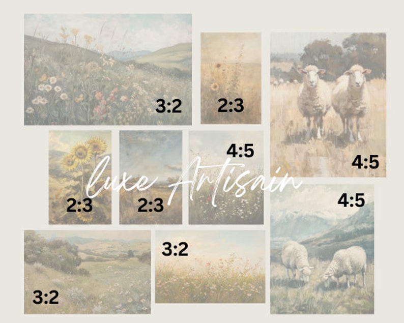 Printable Vintage Nature Bundle, Spring Wall Art Prints, Farmhouse ...