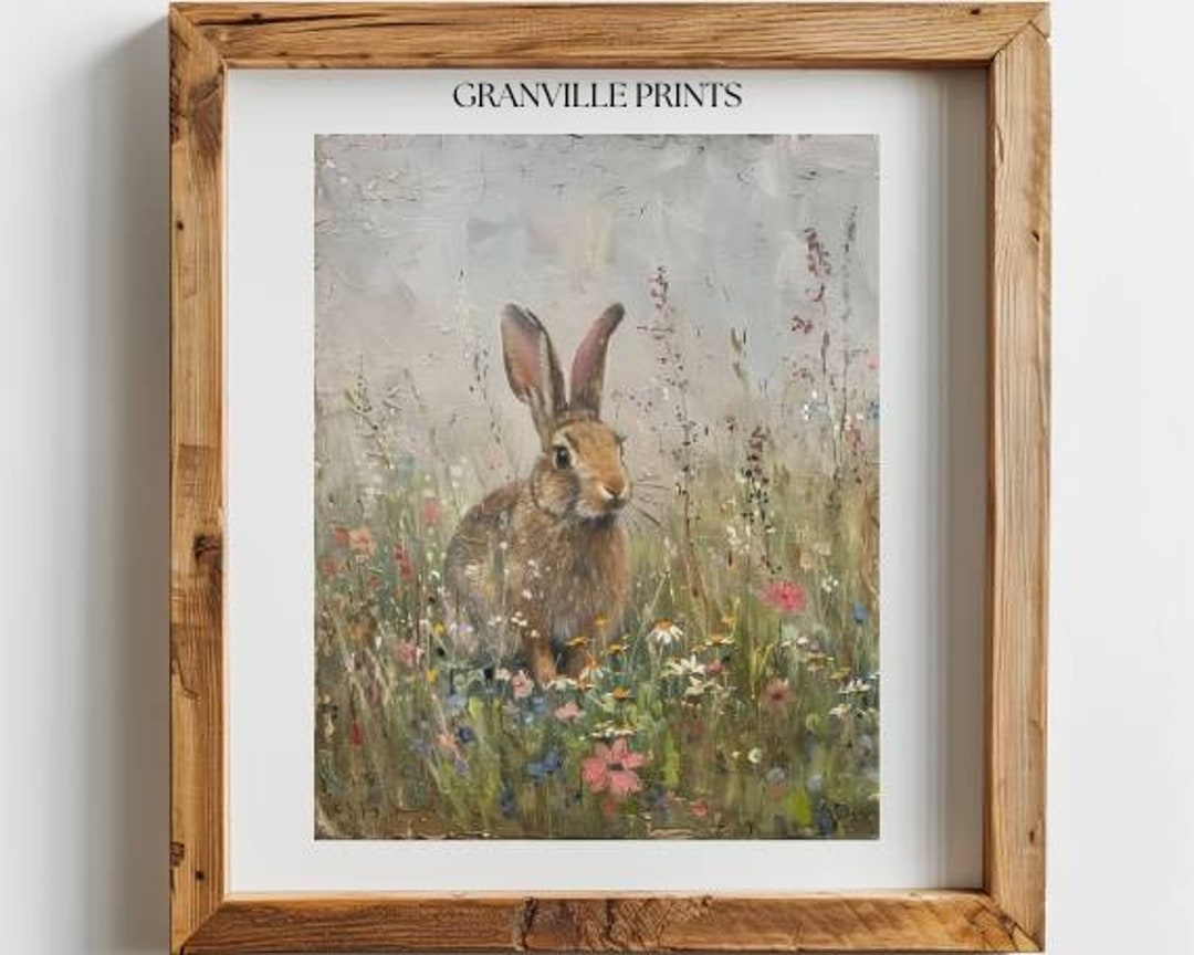 Printable Vintage Prints, Spring Wall Art, Country Field Landscape ...