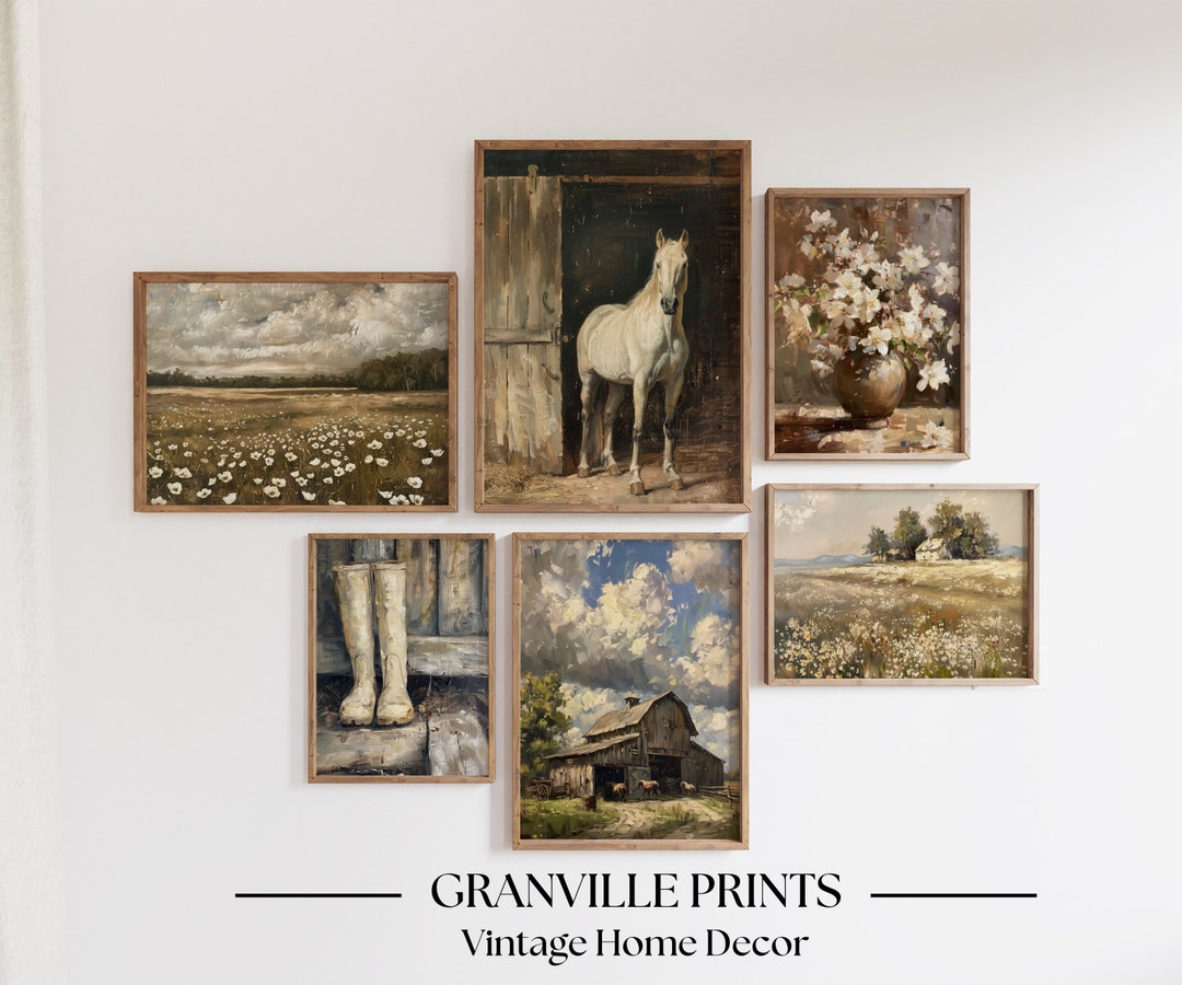 Spring Collection / Bundle of 6 Prints / Spring Paintings | Vintage ...