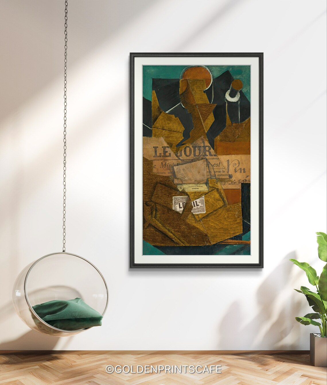 Printable Art⎜tabac Journal Et Bouteille De Vin Rose (1914) Juan Gris ...
