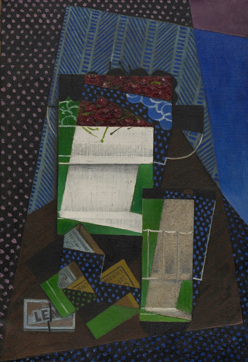 Printable Art⎜cherries (1915) Juan Gris⎜vintage Painting⎜wall Art ...