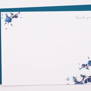 Custom Designed Note Cards, Professional Collection, Thank You, Teal ...