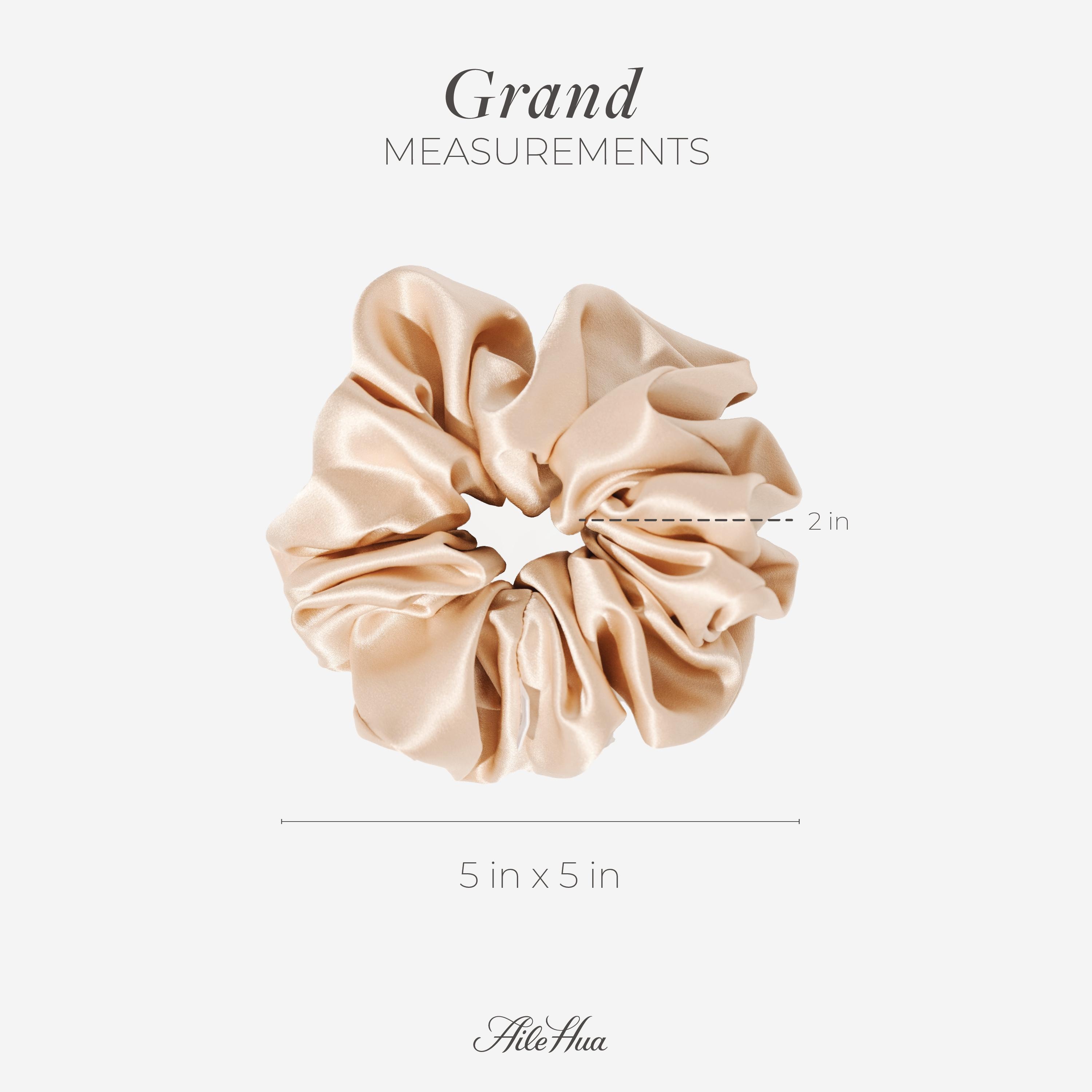 Whisper White Silk Scrunchie | Cream | 100% Silk Charmeuse | Luxury ...