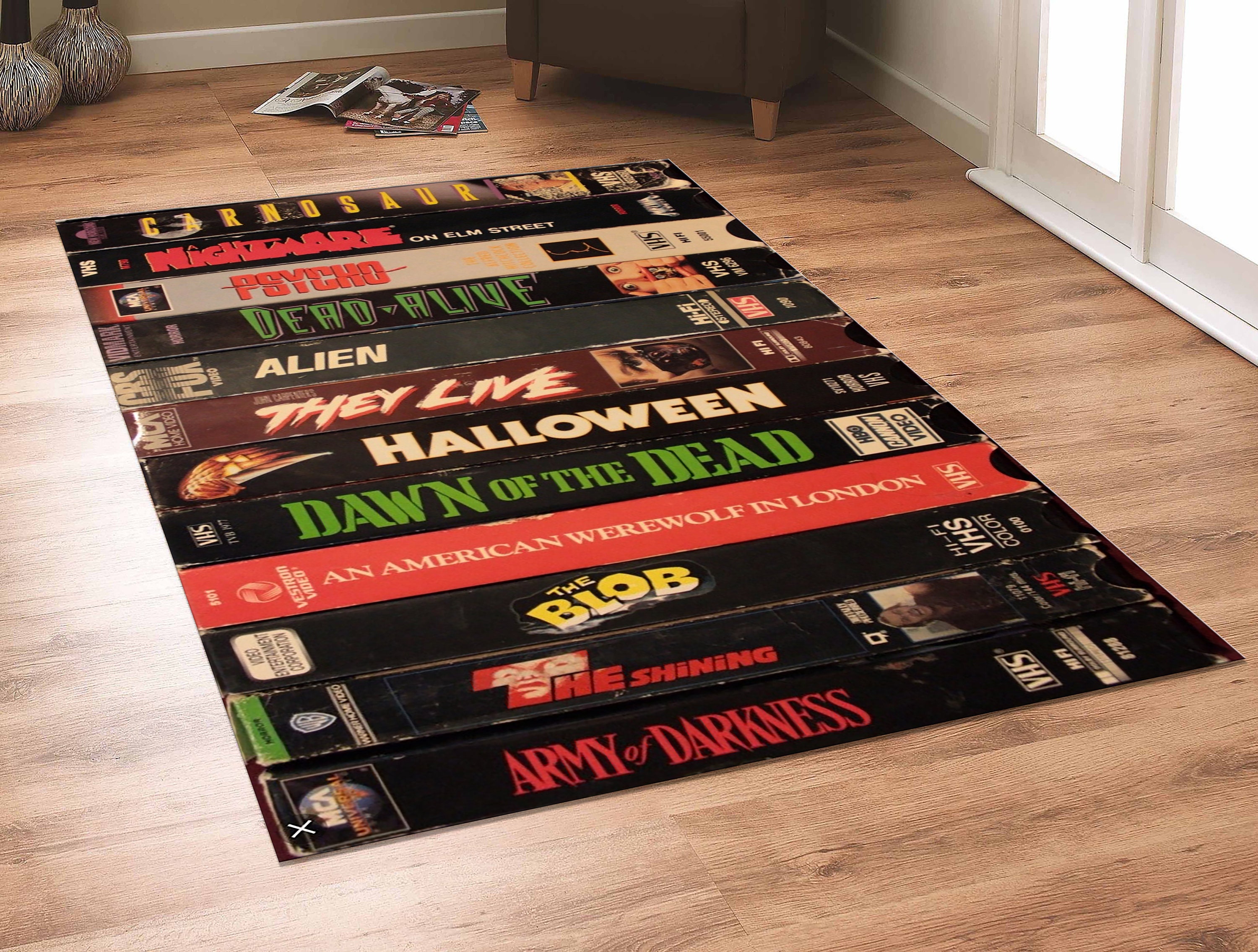 Vhs Case Rug-vhs Tapes, Vhs Box-vhs Nostalgic-retro Art-classic ...