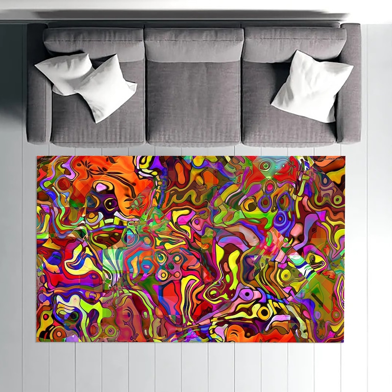 Psychedelic Tapestry - Etsy