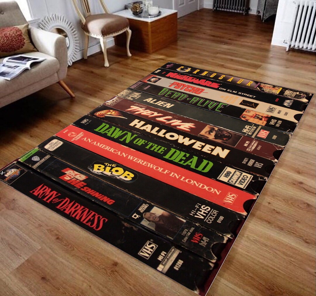 Vhs Case Rug-vhs Tapes, Vhs Box-vhs Nostalgic-retro Art-classic ...