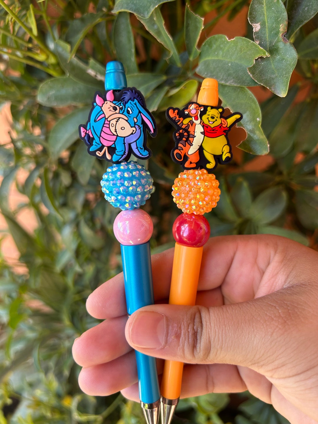 Handmade Pooh Bear Beaded Pen: Black Ink Refill Included - Etsy