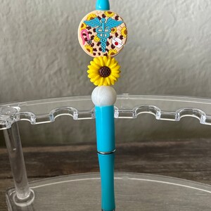 Nurse Beaded Pen|silicone Beaded Pen|beaded Pen|scrub Life Pen|nurse ...