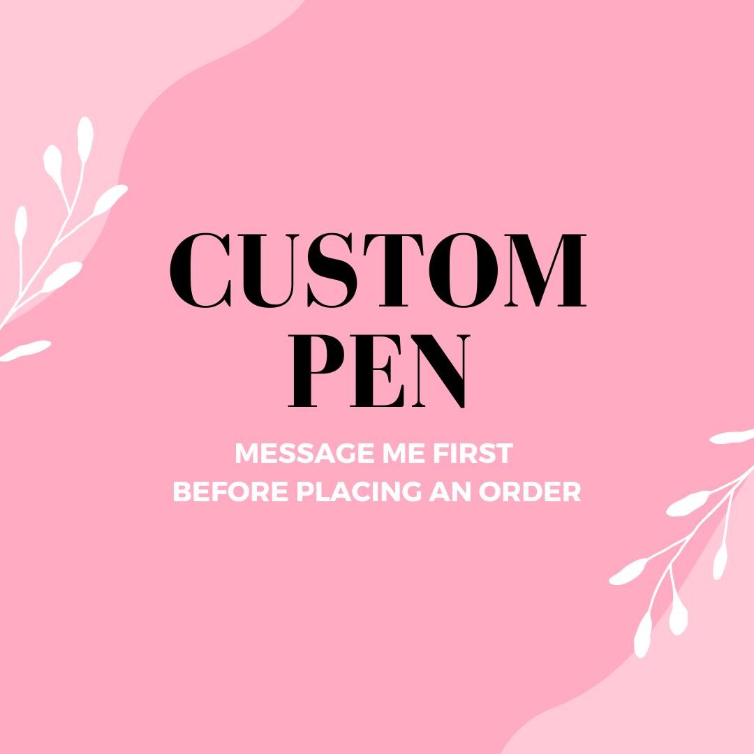 Custom Pen|create Your Own Pen|beaded Pen|silicone Beaded Pen|build ...