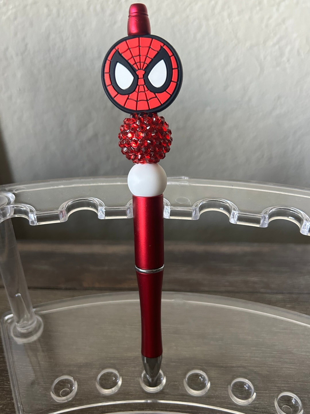 Spiderguy Beaded Pen: Handmade Character Ballpoint Pen - Etsy