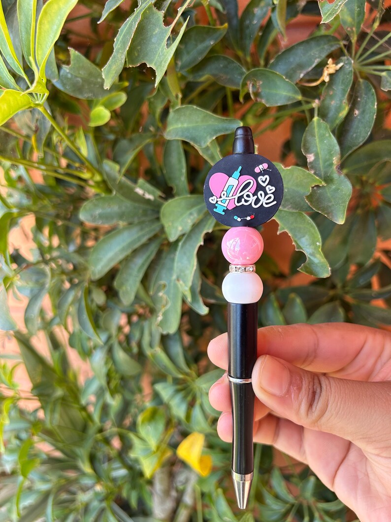 Nurse Beaded Pensilicone Beaded Penscrub Lifenurse Giftscustom Beaded ...