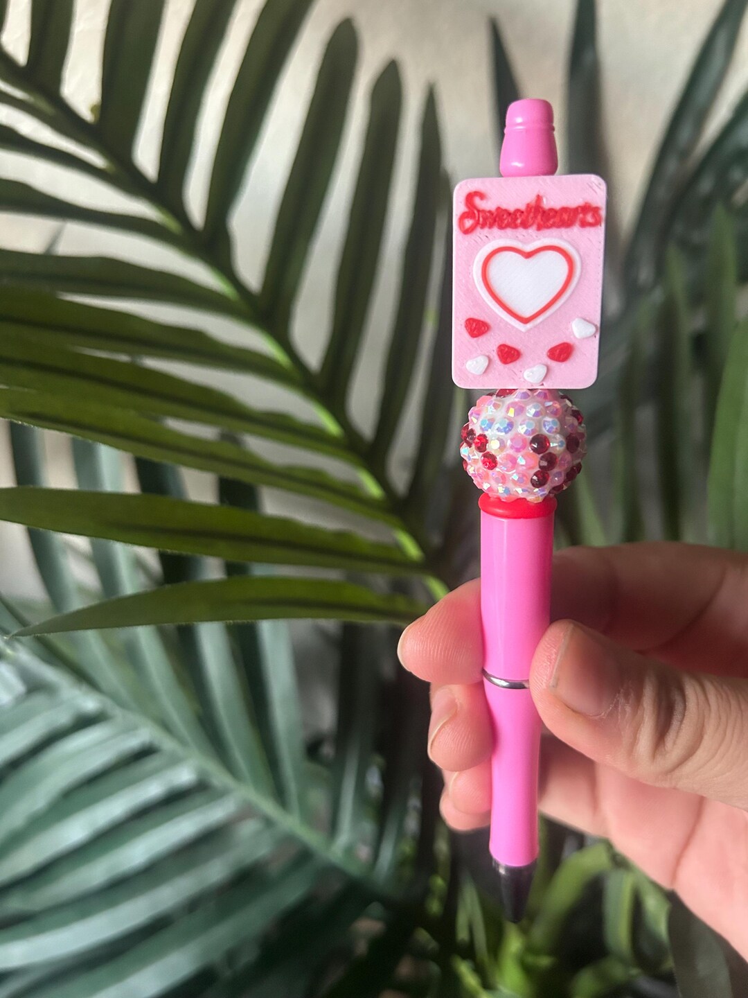 Sweethearts Box Beaded Pens|valentine Focal Beaded Pens| Valentine's ...