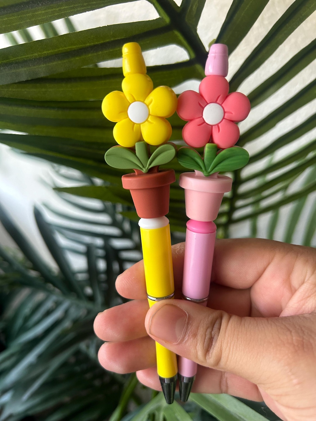 Bloom Where You Are Planted Beaded Pen|flower Pot|silicone Beaded Pen ...