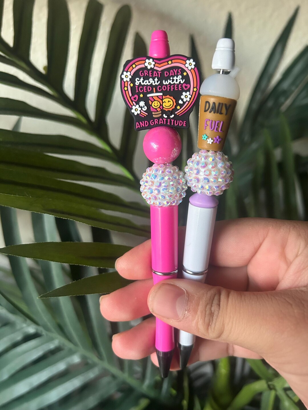 Coffee Beaded Pen|silicone Beaded Pens|daily Fuel|iced Coffee|coffee ...