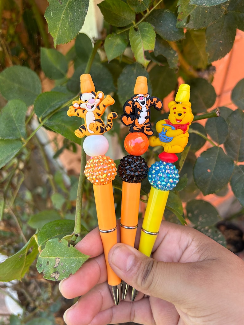 Pooh & Friends Beaded Pen|handmade Character Pen With Refill| - Etsy