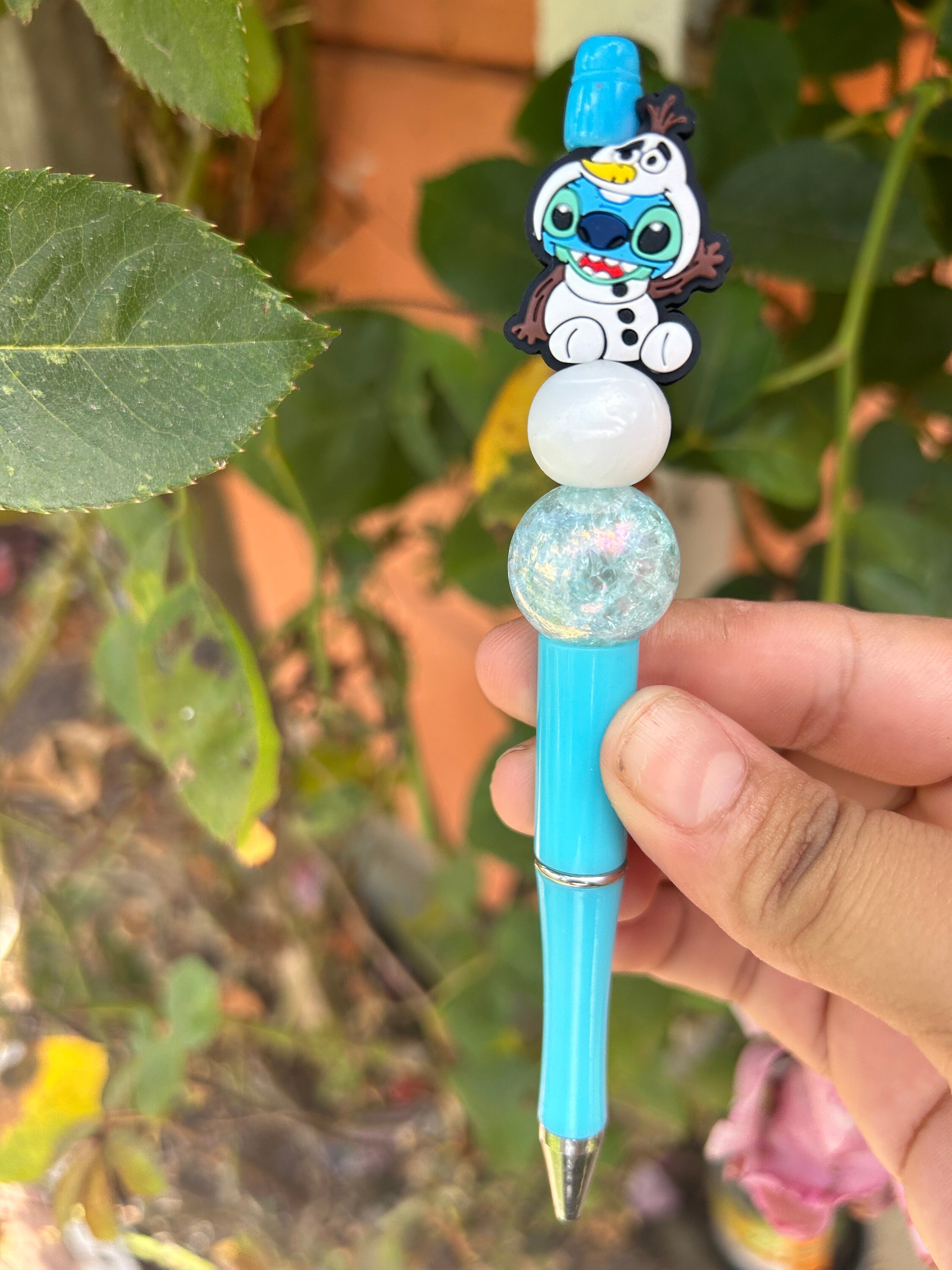 Blue Allien Guy Beaded Pens|custom Blue Allien Guy Beaded Pens ...