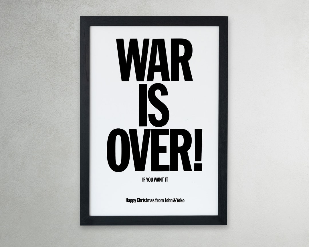 War is Over Print Poster | Living Room Prints | Vintage Retro ...