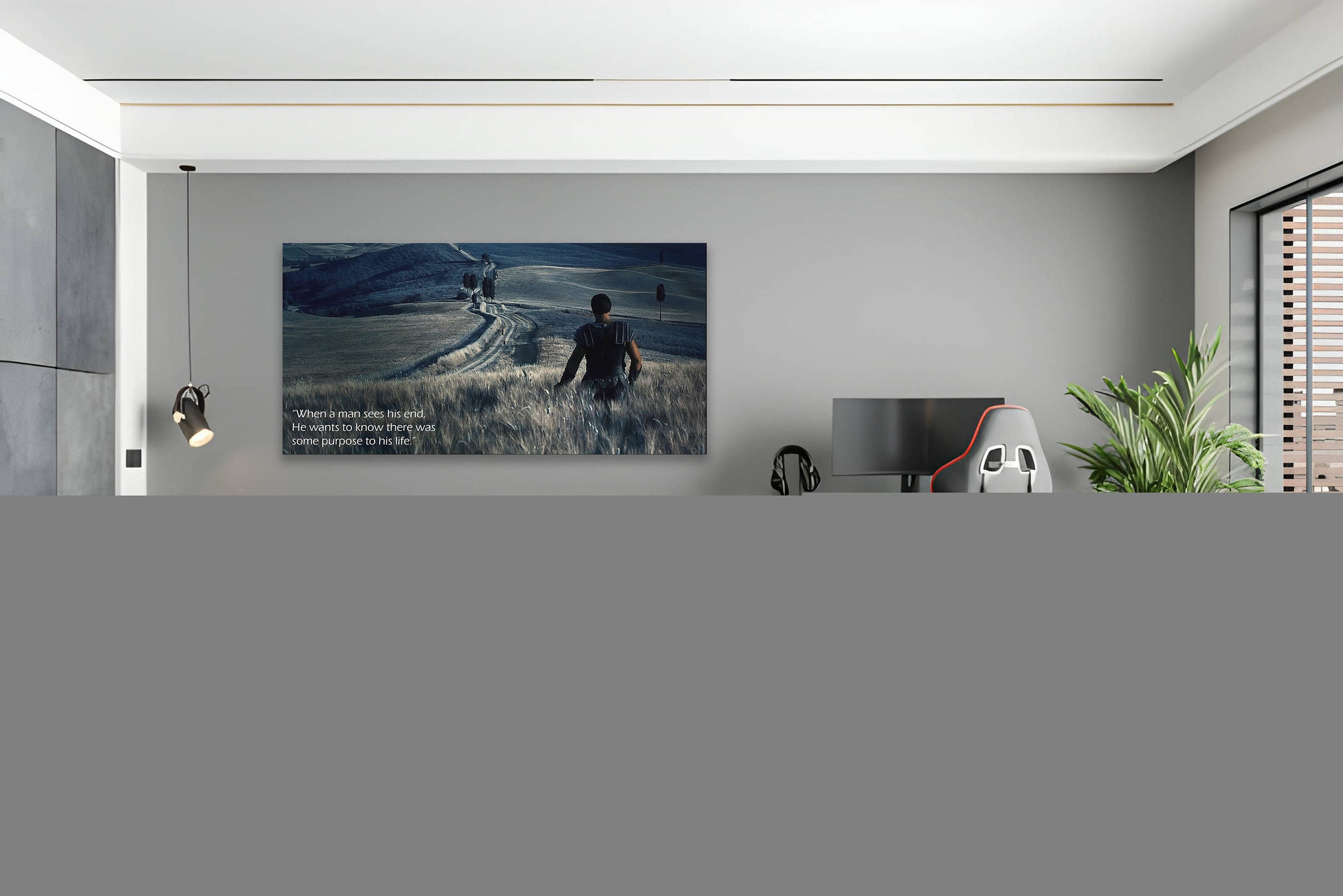 Gladiator Quotes Canvas Wall Art | Maximus Movie Poster Print for ...