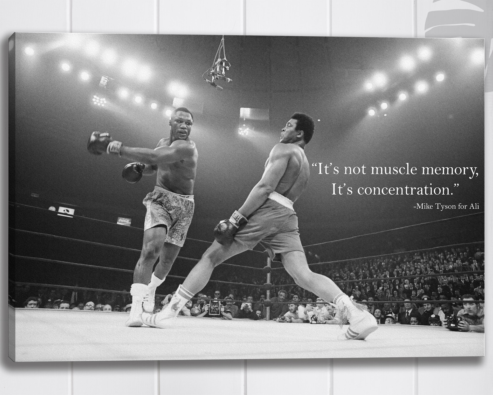 Muhammad Ali Vs Joe Frazier Canvas Wall Art | Mike Tyson Quotes for Ali ...