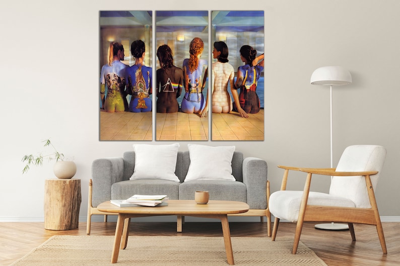 Pink Floyd Iconic Canvas Wall Art | Girls by the Pool Album Cover ...